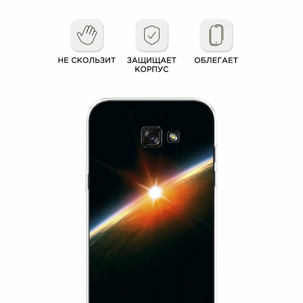 Чехол на Samsung Galaxy A7 2017 / Самсунг Галакси А7 2017 с принтом "Космос 9" — фото 1