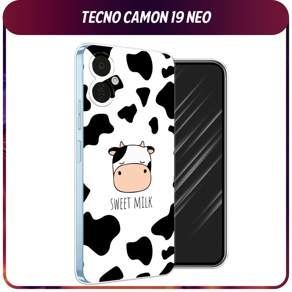 Чехол на Tecno Camon 19 Neo / Техно Камон 19 Нео с принтом Sweet milk