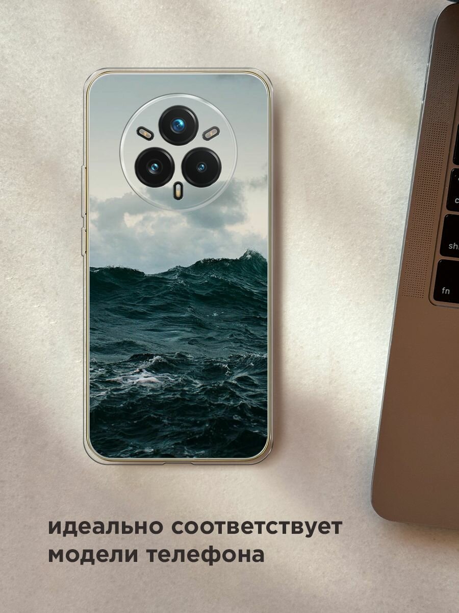 Чехол на Realme 14 Pro+ / Реалми 14 Про+ с принтом "Волны 11" — фото 1