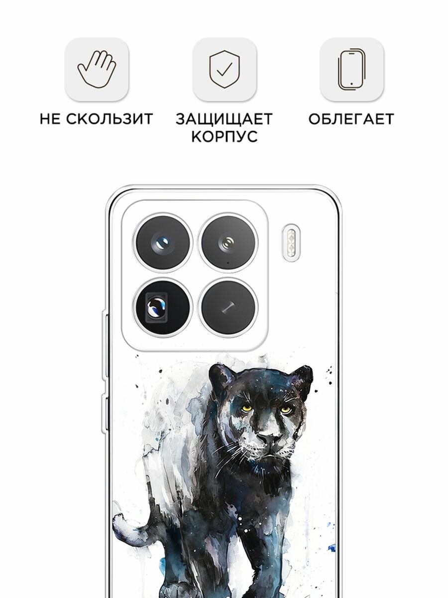 Чехол на Xiaomi 15 Pro / Сяоми 15 Про с принтом "Пантера арт 3" — фото 1