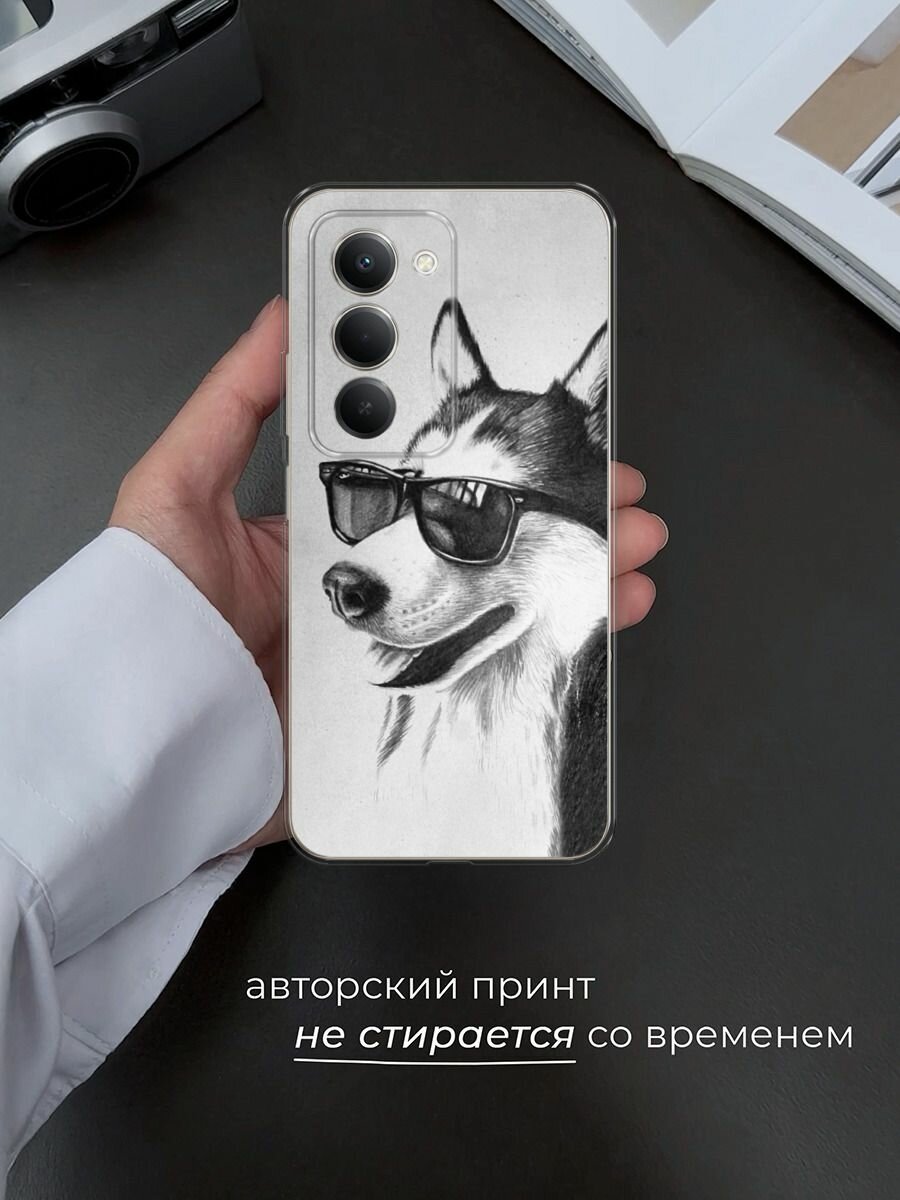 Чехол на Xiaomi Redmi 15 / Сяоми Редми 15 с принтом "Крутой Хаске" — фото 1