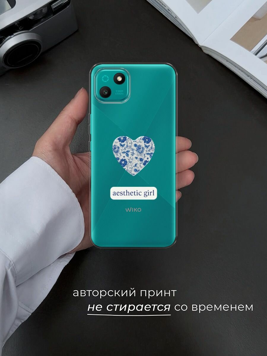 Чехол на Wiko T10 / Вико Т10 с принтом "Aesthetic girl" — фото 1