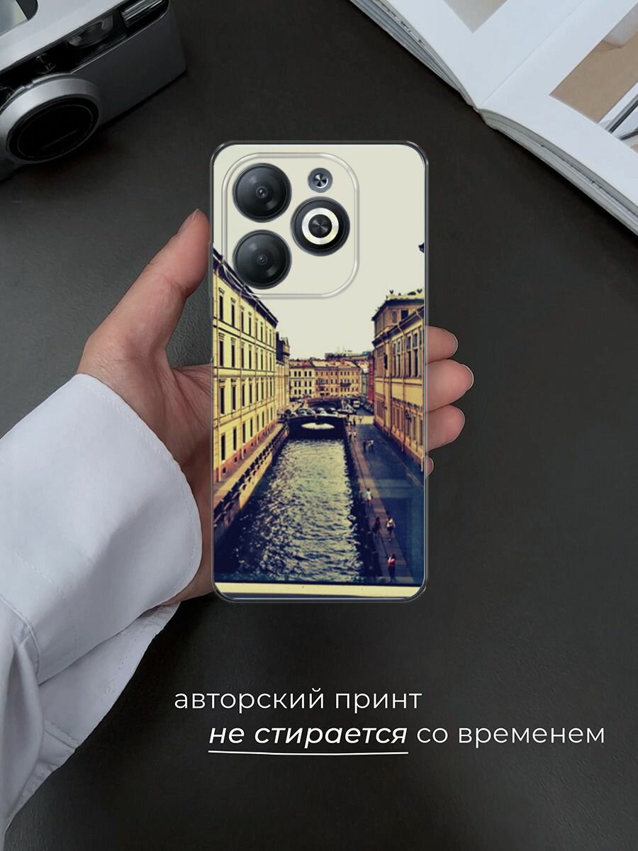 Чехол на Infinix Smart 8/8 HD/HOT 40i / Инфиникс Смарт 8/8 HD/HOT 40i с принтом "Санкт-Петербург" — фото 1