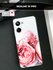 Чехол на Realme 10 Pro / Реалми 10 Про с принтом "Пионы на белом"