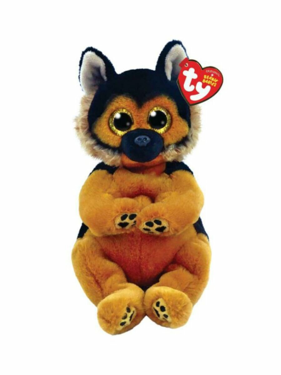 TY Мягкая игрушка Бобби Немецкая Овчарка дет, 15 см