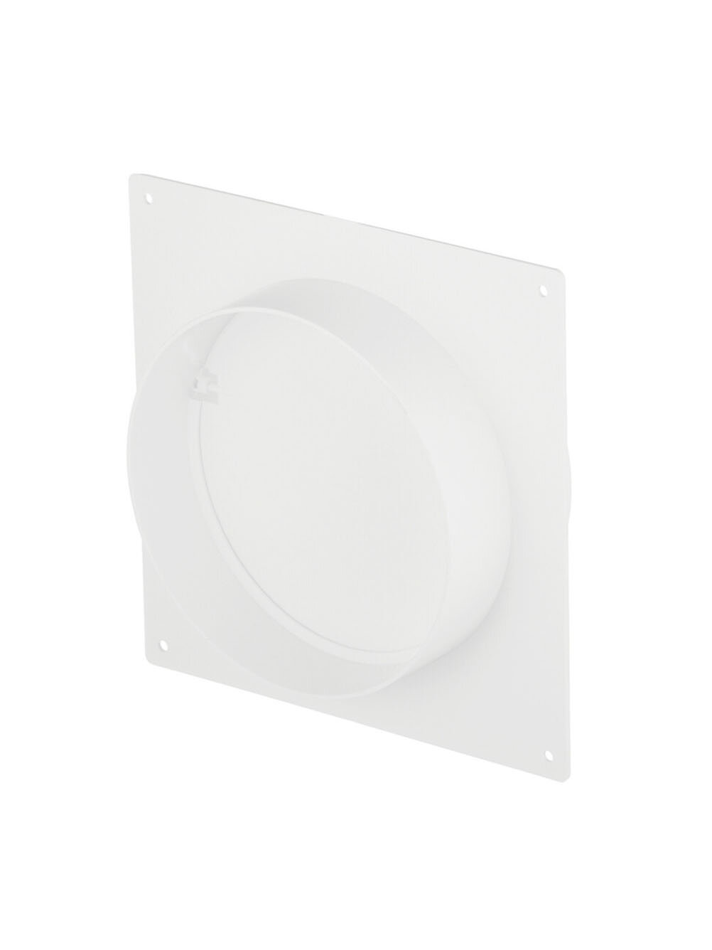 Соединитель для круглых воздуховодов с накладной пластиной с обратным клапаном пластиковый d125 мм