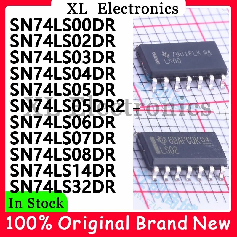 Лот из 5 шт. интегральных микросхем SN74LS00DR SN74LS02DR SN74LS03DR SN74LS04DR SN74LS05DR SN74LS05DR2 SN74LS06DR SN74LS07DR SN74LS08DR SN74LS04DR