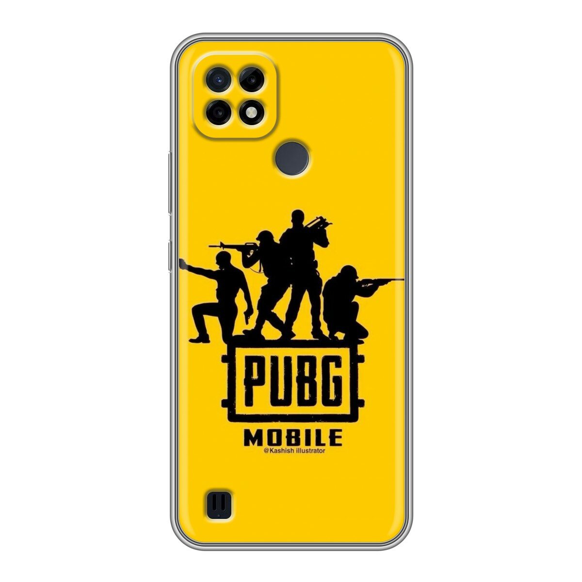 Чехол для Realme C21 с принтом Для мальчиков PUBG (Реалми С21) — фото 1