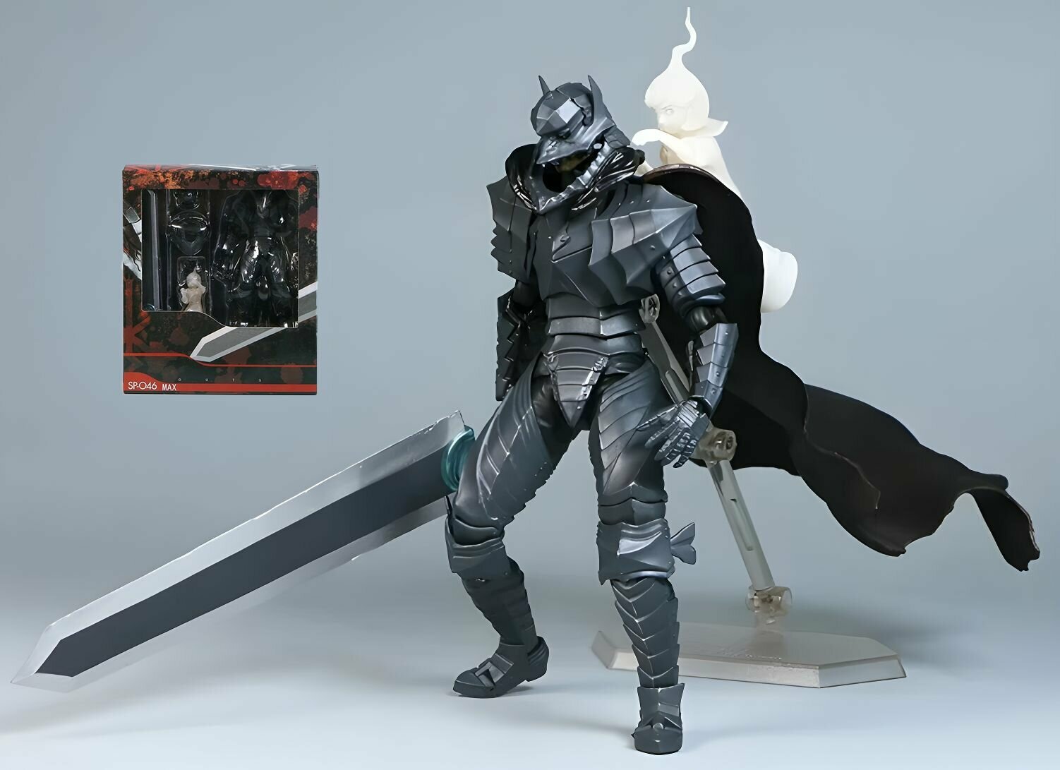 Фигурка Берсерк Гатс, Черный мечник / Berserk Guts, Black Soldier figma SP-046 (16см)