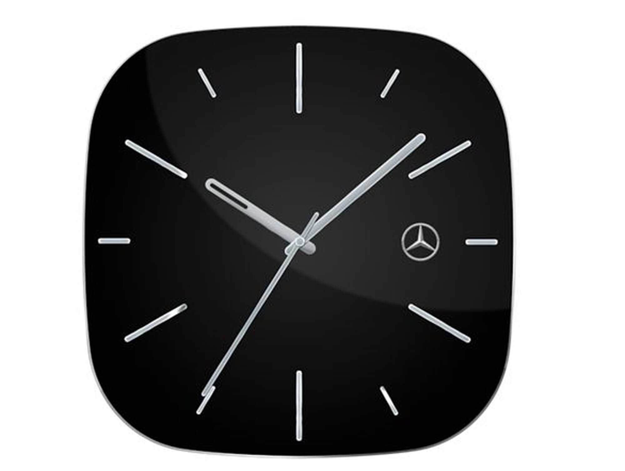 Часы настенные Mercedes-Benz B66956169, алюминий/пластик, черные