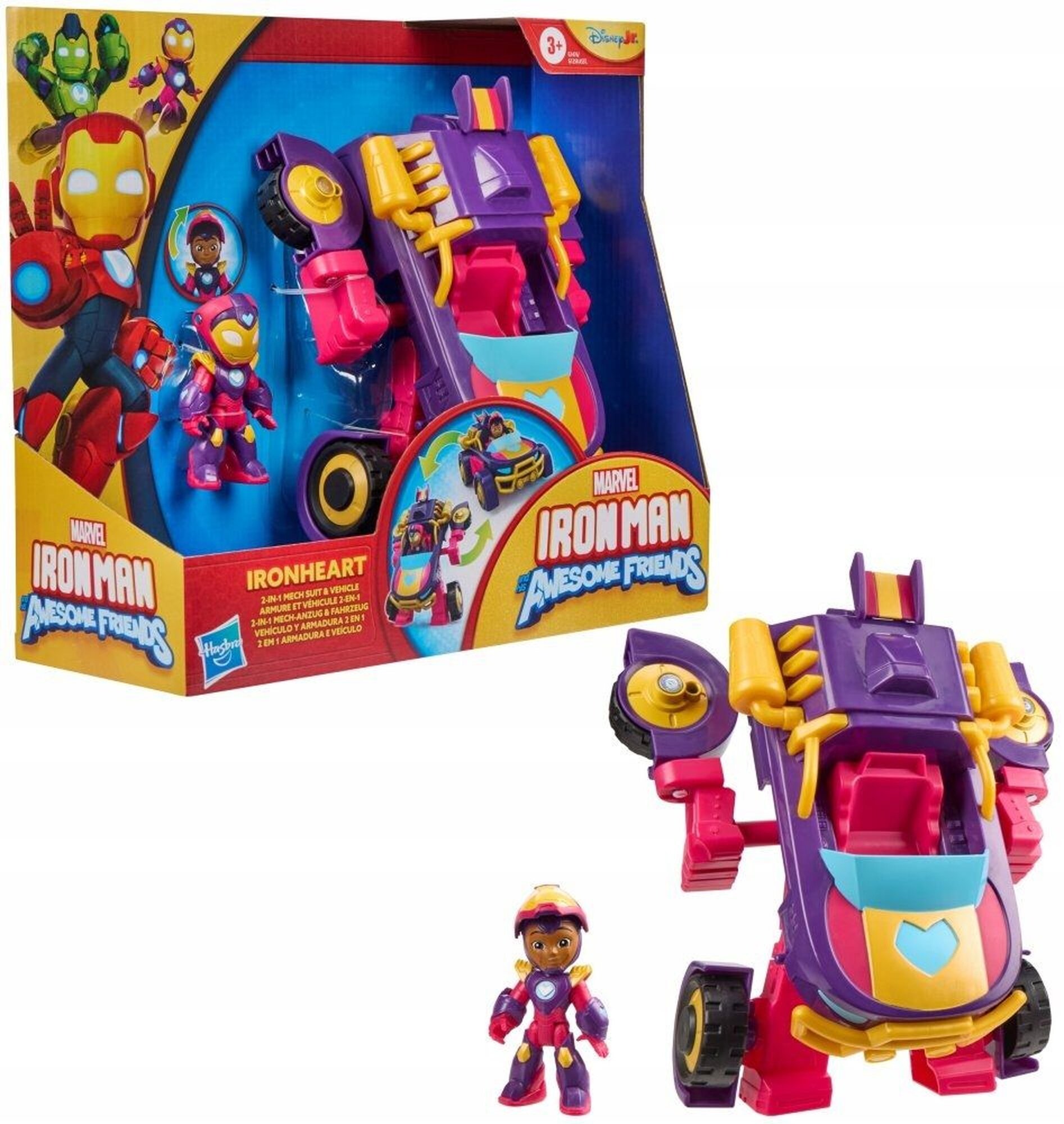 Фигурка Hasbro Iron Man and his Awesome Friends - Робот 2 в 1 железное сердце + фигурка Железного Сердца - Хасбро G1476