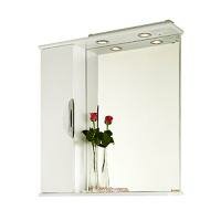 Лира 75 Зеркало+шкаф левое+свет, VOD-OK