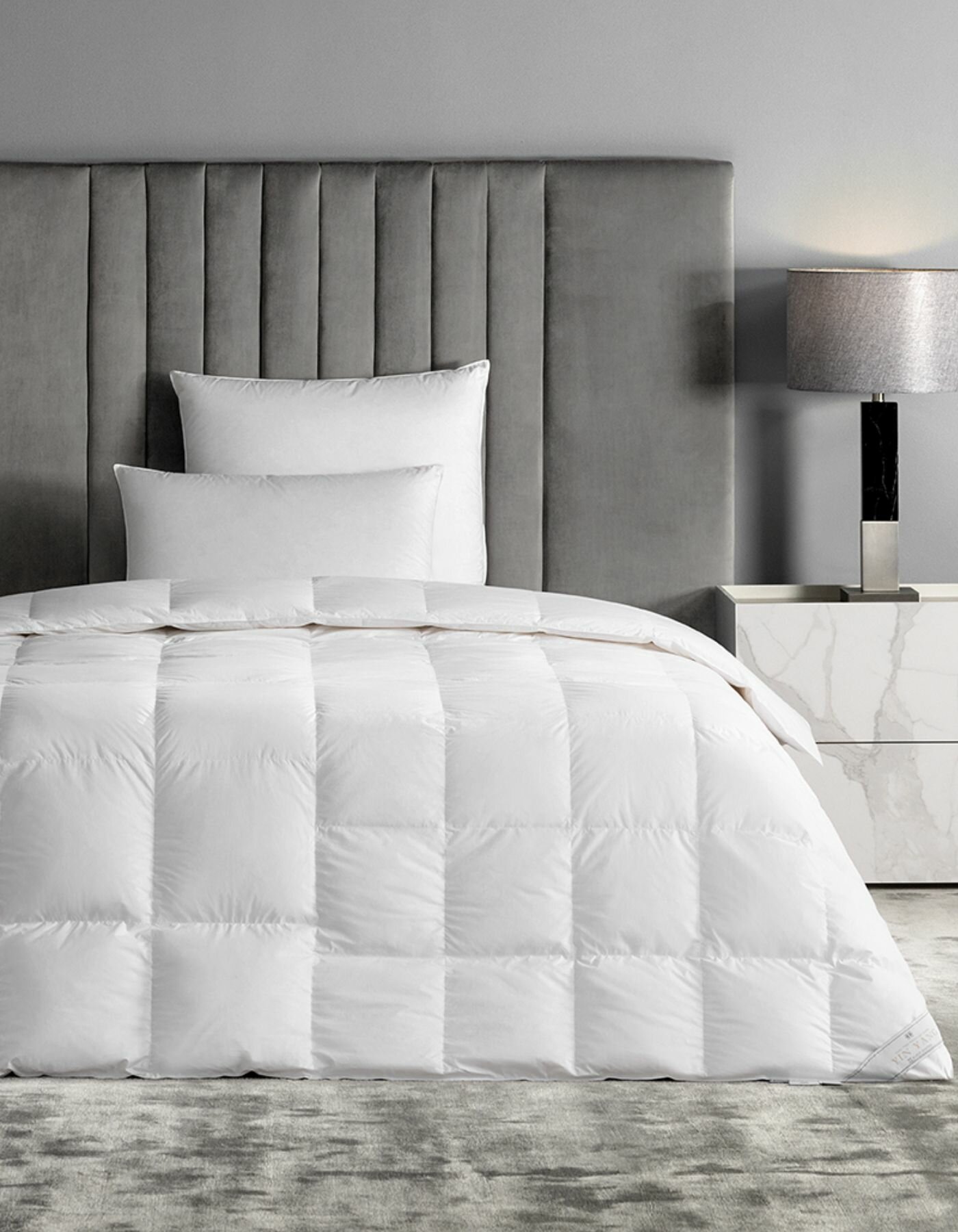 Togas Одеяло 220х240 евро макси "Инь-Ян" летнее + всесезонное с двумя зонами комфорта 170 + 280 г/м2, белый сибирский гусиный пух