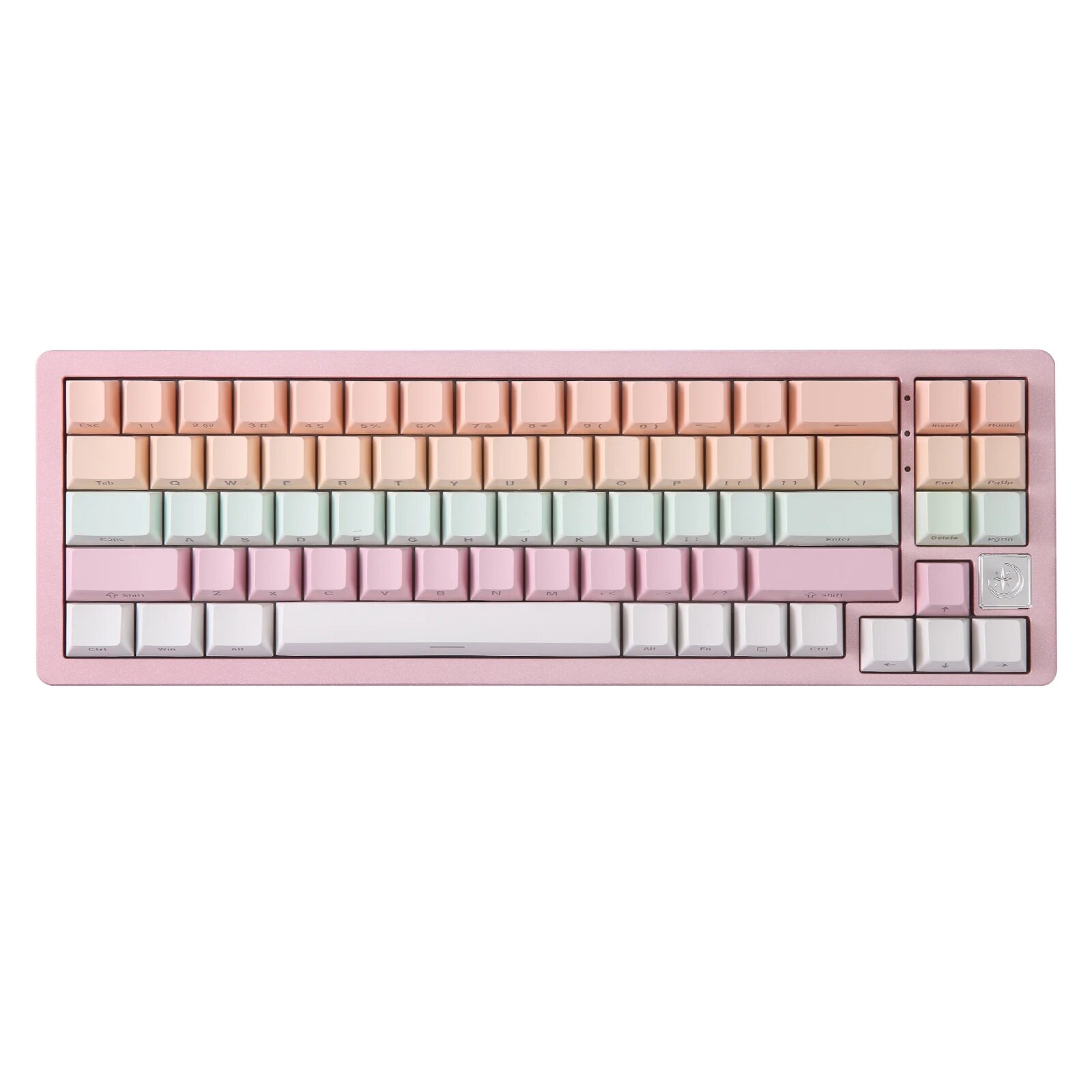 Механическая клавиатура YUNZII AL71, 71 клавиш, Розовый, Peach Mute Linear