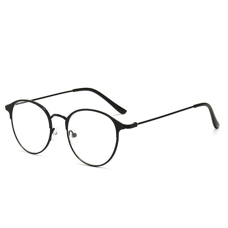 Металлические очки GSBJXZ для близорукости от -0.5 до -1.0 Black, Custom Prescription