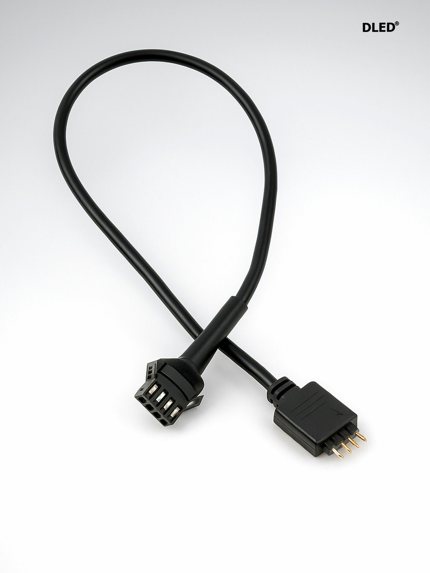 Кабель-удлинитель 30 см JST SM 4 pin (мама) - 12v 4pin A-RGB, адаптер для подключения RGB-вентиляторов и светодиодной подсветки к материнской плате