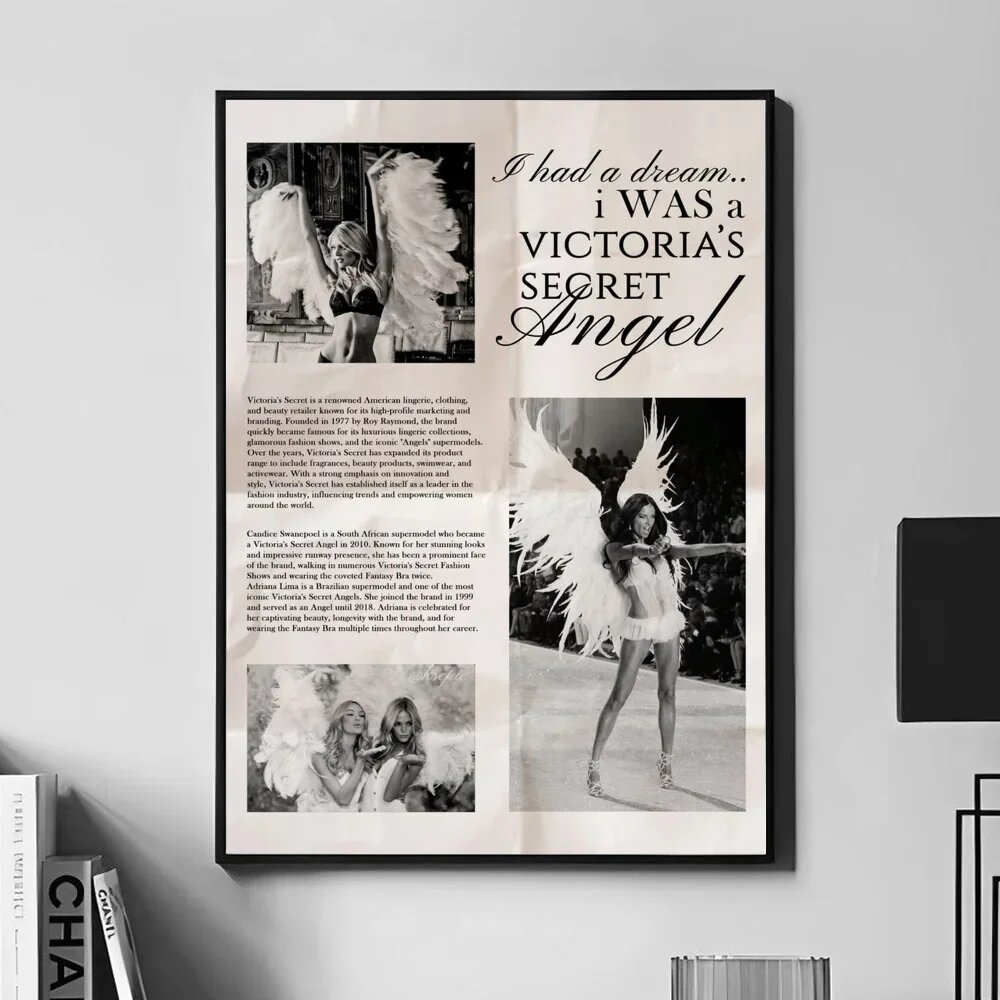 Настенная картина Victoria's Secret Адриана Лима HEI-4, 40x50cm No Frame