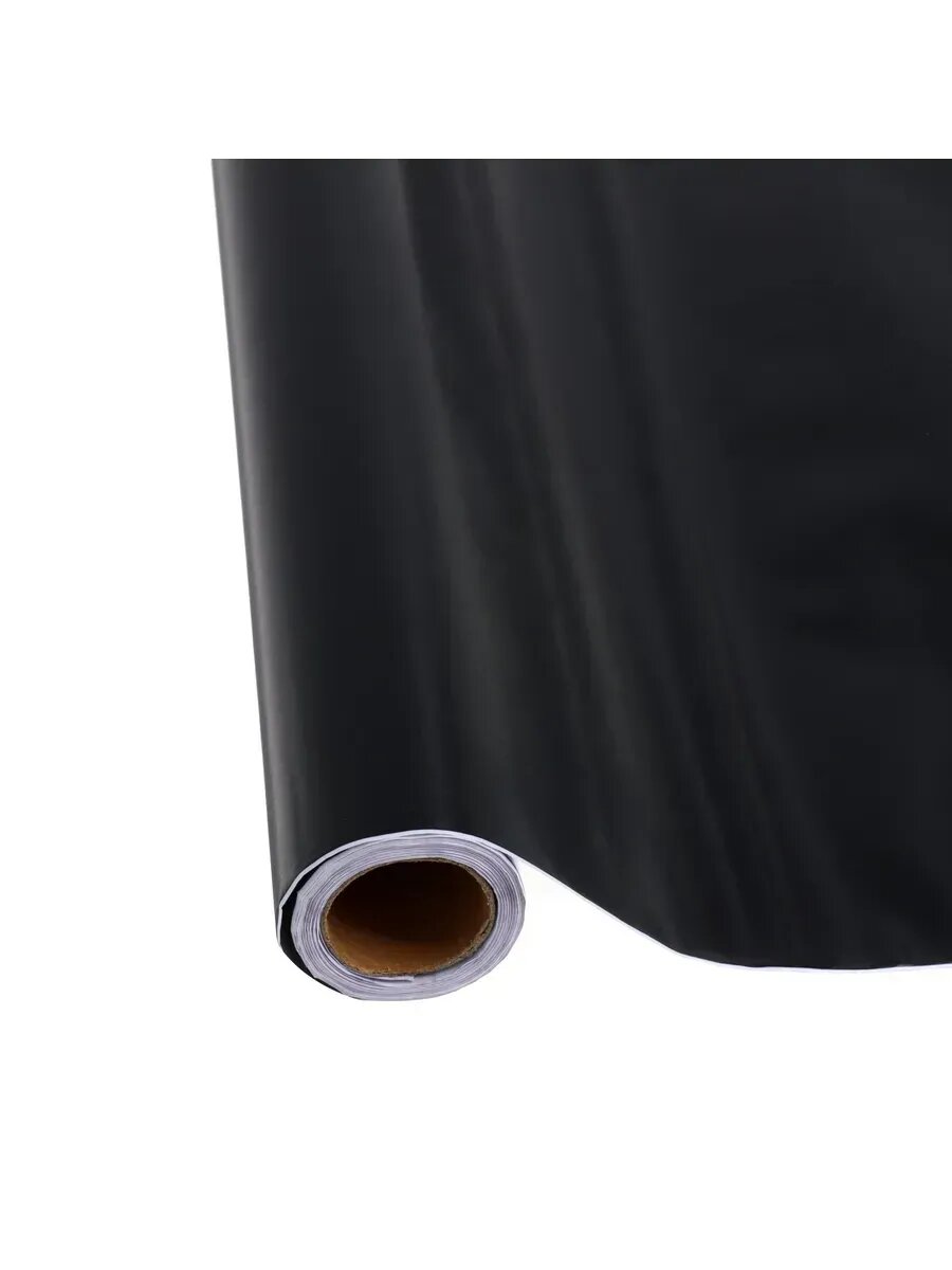 Пленка самоклеящаяся, черная, 0.45 х 3 м, 8 мкр