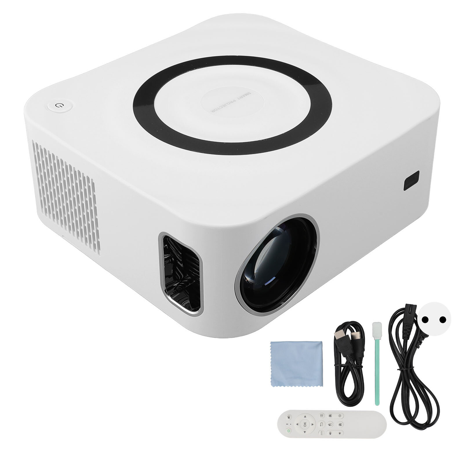 Проектор 1080P, 2ГБ+16ГБ, WiFi 6/BT, домашний кинотеатр, EU Plug