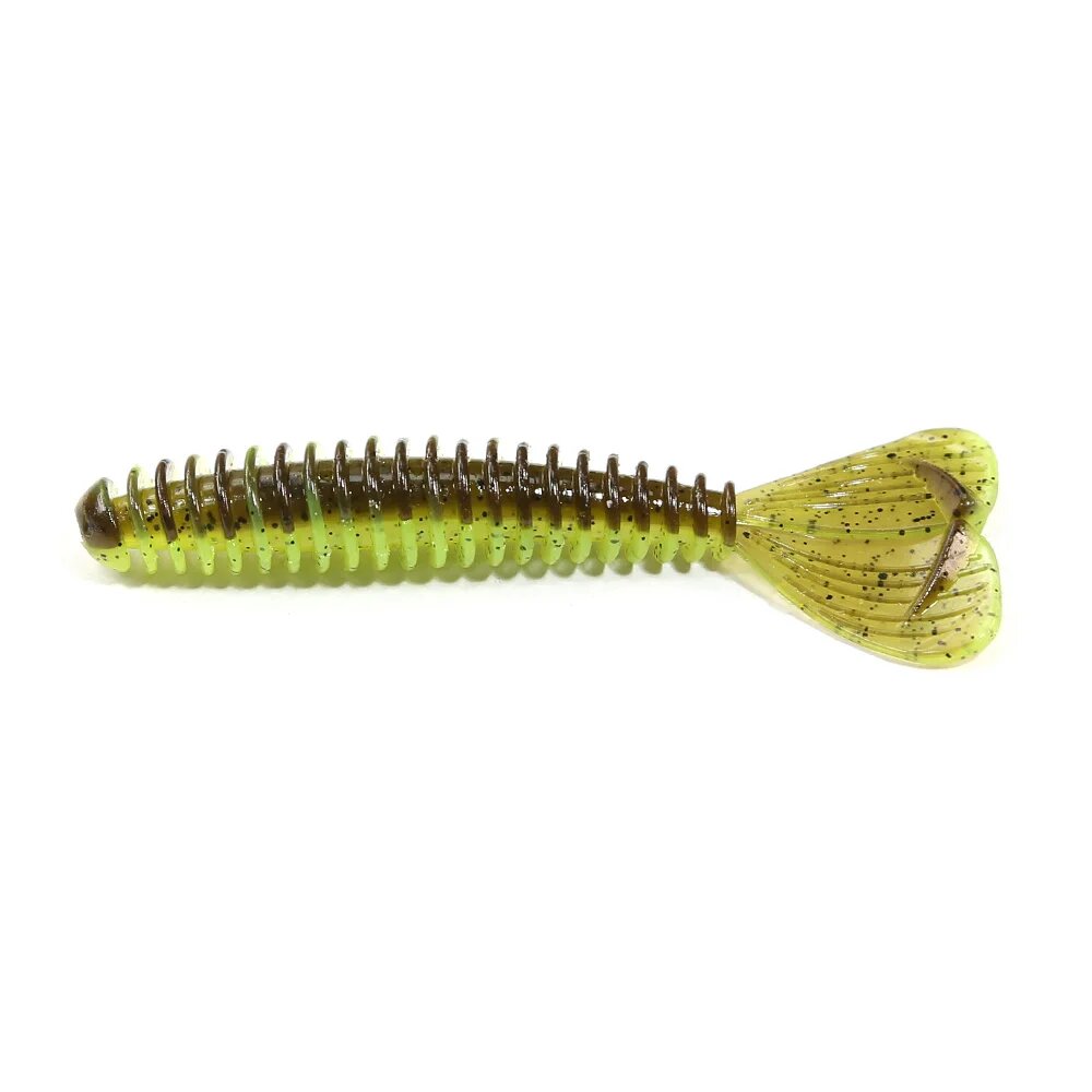 PEAK Soft Plastic Fishing Lure brown green
