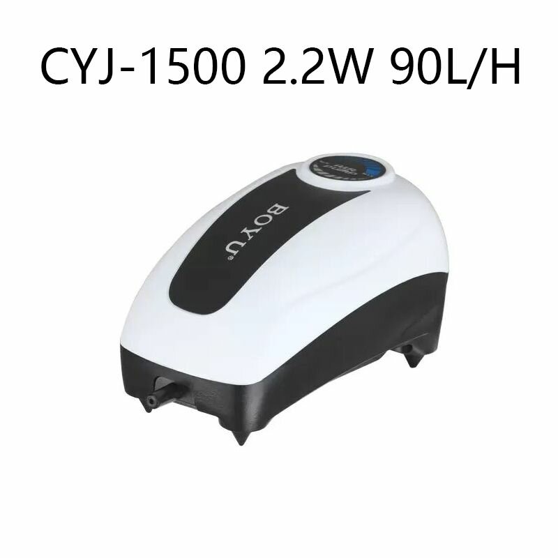 Аквариумный кислородный насос BOYU CJY-2000, воздушный компрессор, 2,2 Вт 90Л/ч, с одним отверстием, подходит для аквариума 25-35 см