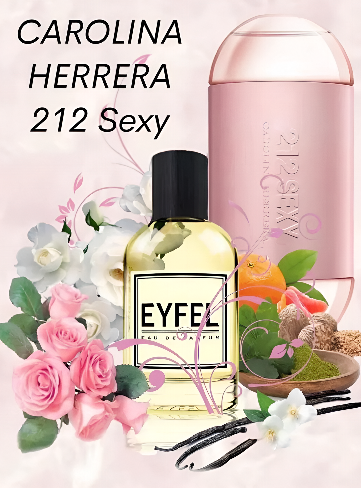 Духи женские EYFEL W76 Sexy 212 , восточно-цветочный аромат , 50 мл