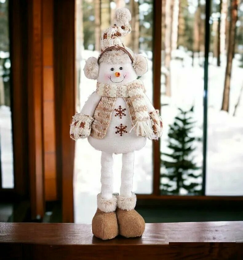 SC PROJECT Игрушка под елку, Снеговик，60cm，она обладает приятной на ощупь текстурой и ярким дизайном.