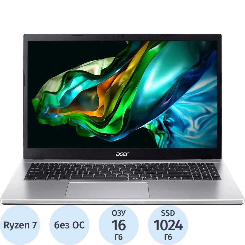 Ноутбук Acer A315-44P-R3 LB (NX. KSJER.002)15.6/R7-5700U/16Gb/1Tb/noOS