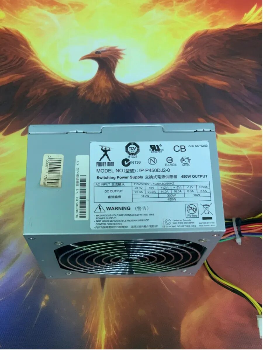 Блок питания 450W POWERMAN IP-P450DJ2-0