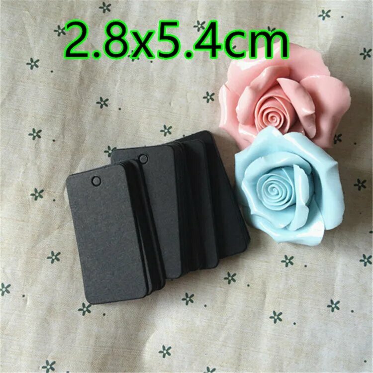 Черные пустые картонки для ручной работы Style 30