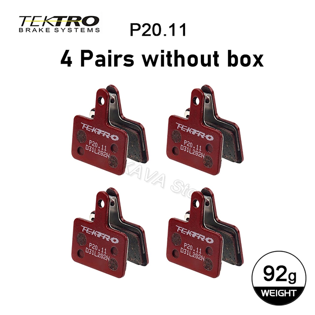 TEKTRO P20.11 Тормозные колодки для Shimano 4 pairs bulkle