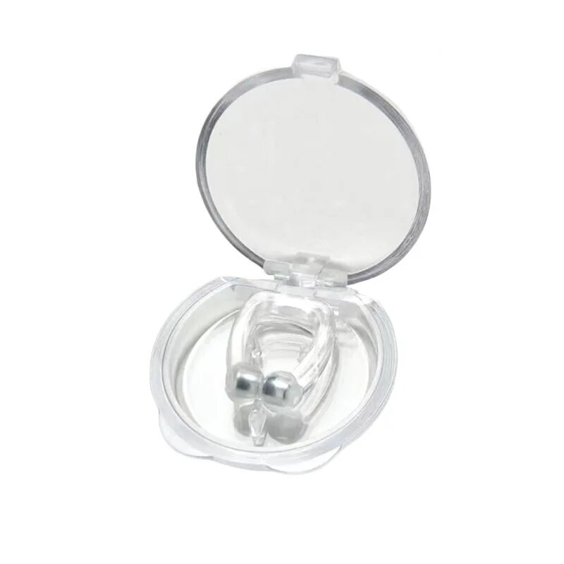 Устройство против храпа, 2 шт, стопорное кольцо для носа с чехлом, зажим для носа, легкое дыхание, улучшение сна, защита от апноэ, ночь для мужчин и женщин