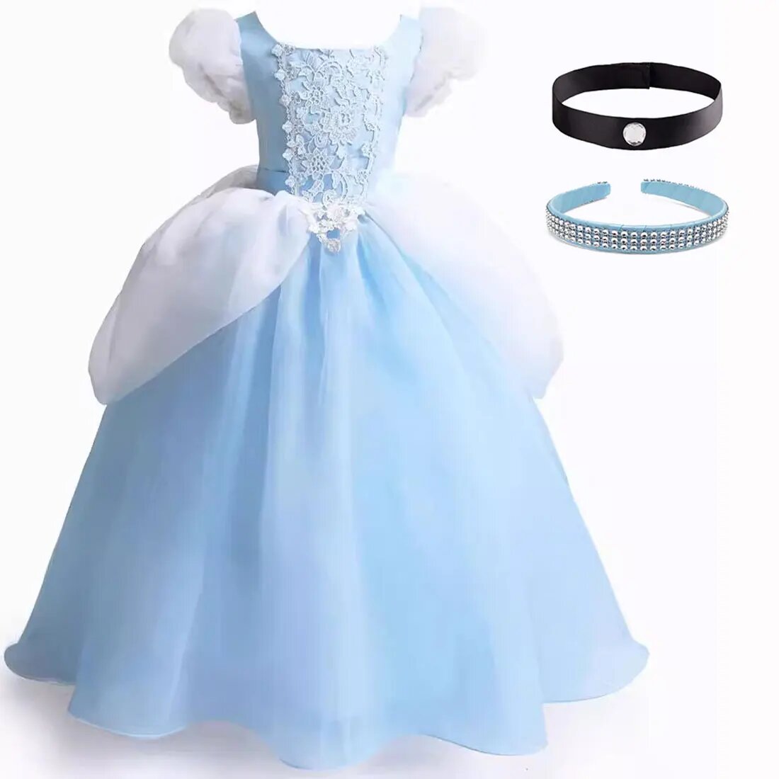 Винтажное платье принцессы на Хэллоуин, платье Золушки для девочек, 7-8TT(140), CINDERELLA 06