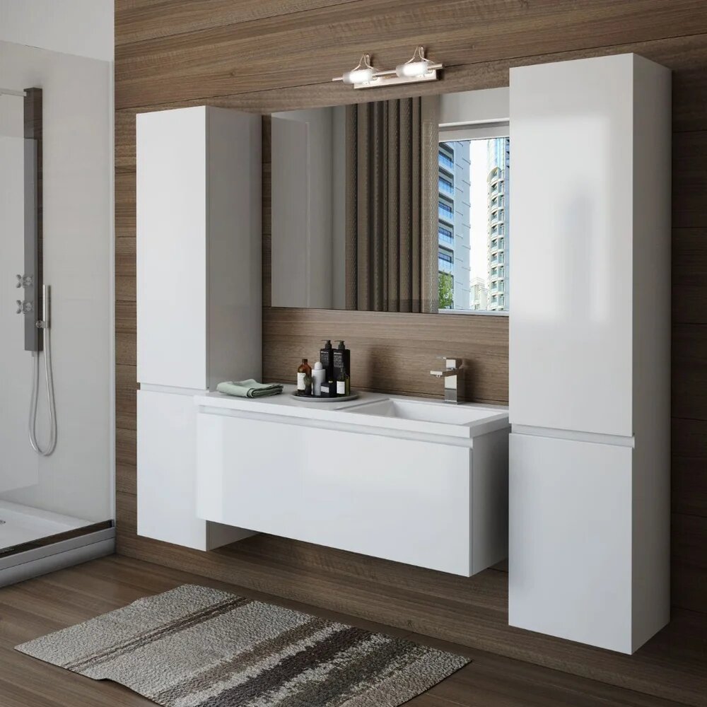 Мебель для ванной комнаты Эстет Dallas Luxe 100 подвесная, 1 ящик, R