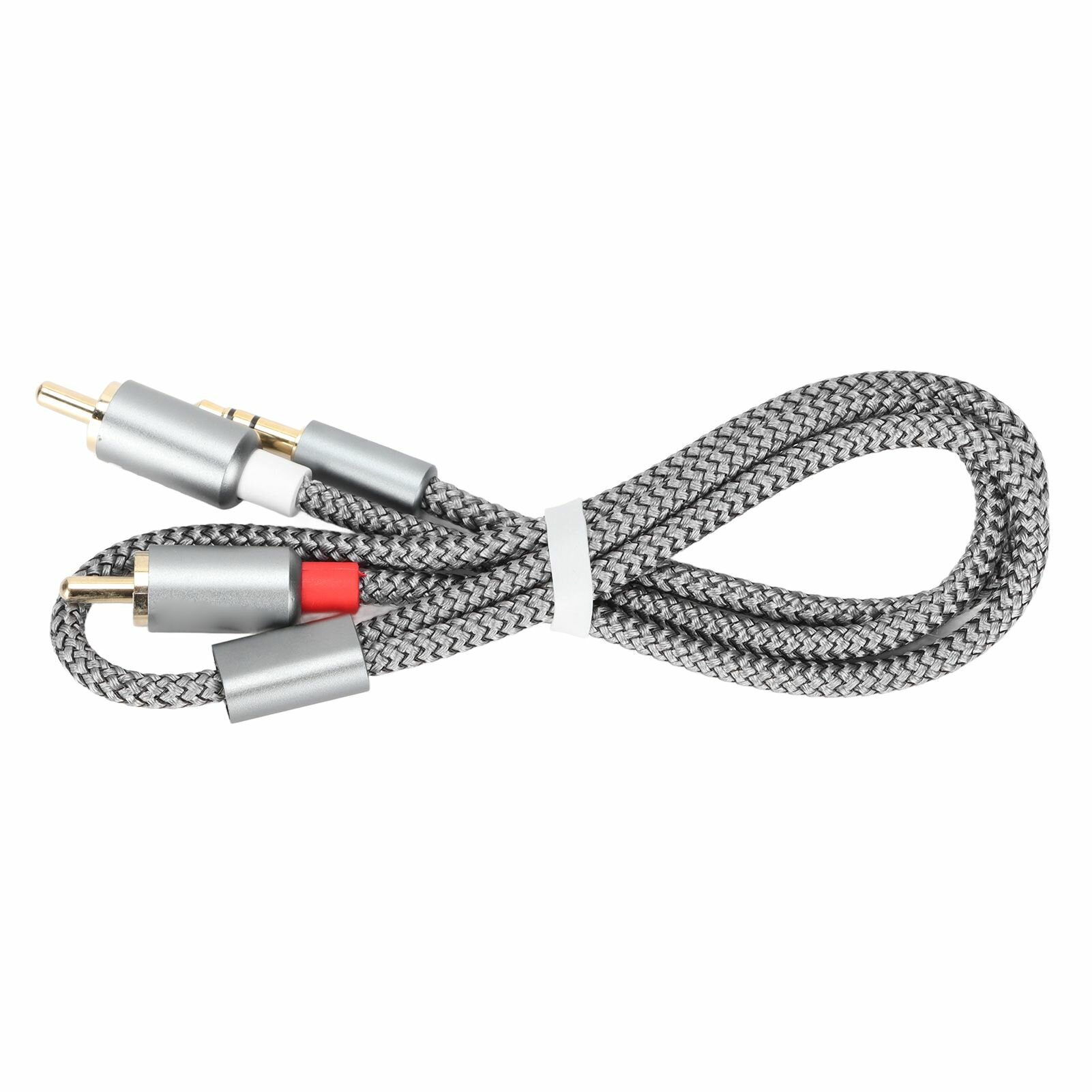 Аудио адаптер, вспомогательный кабель, стереоэкранированный без потерь, аудиоразветвитель 3,5 мм на 2RCA для ноутбуков, настольных компьютеров