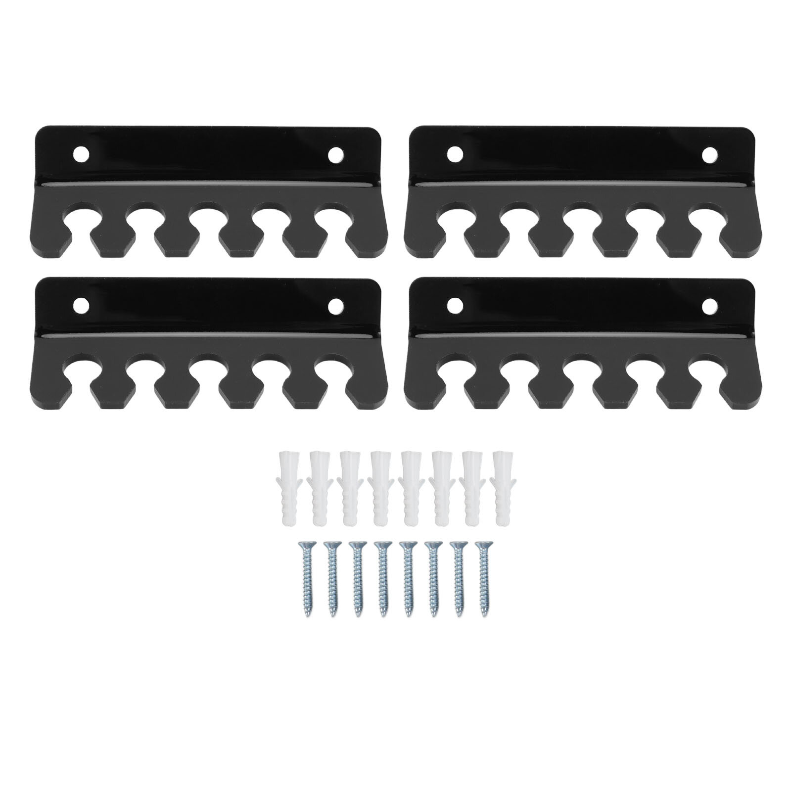 4 ПК, держатель кабеля, 5 слоты, акриловые таблетки, зарядка шнура Организатор управления шнуром для настенной стены черный