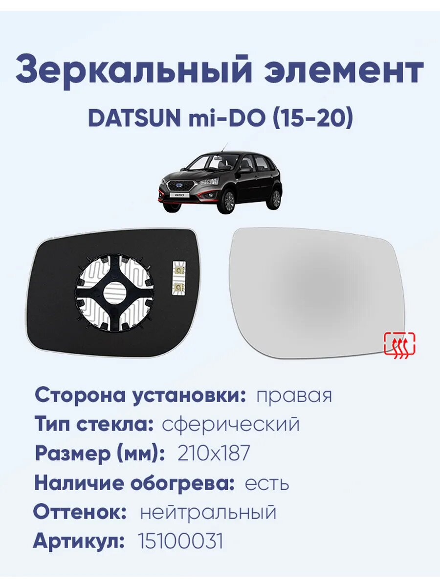Зеркальный элемент правый DATSUN mi-DO (15-20)A20111509