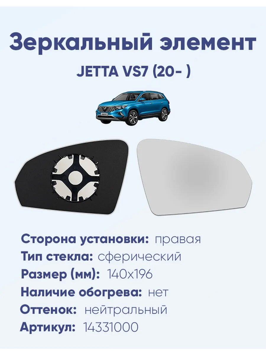 Зеркальный элемент правый JETTA VS7 (20- )A48771904