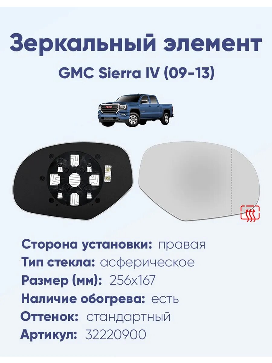 Зеркало GMC Sierra IV (09-13) 32220900