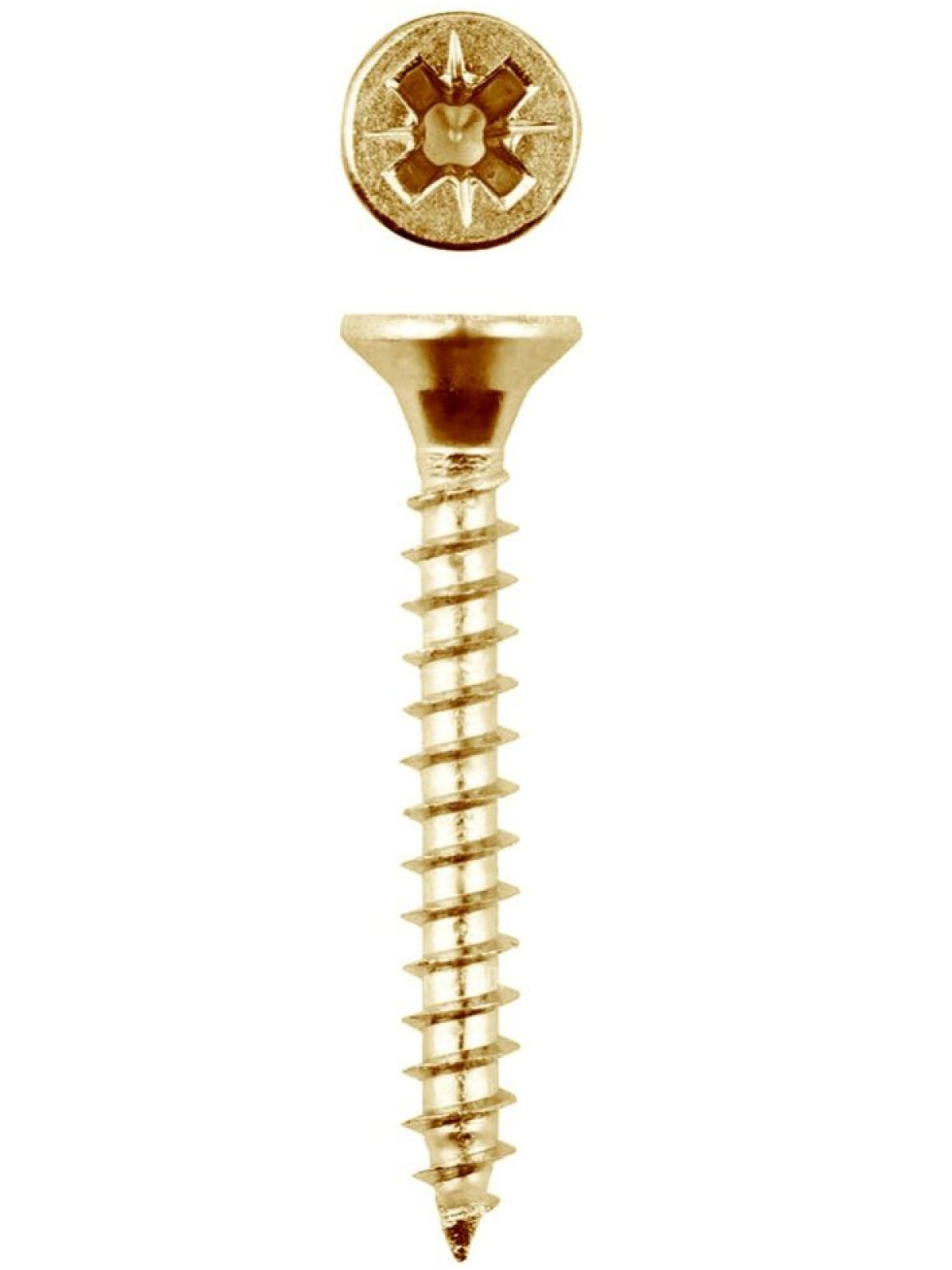 Шуруп универсальный по дереву 6х50 мм желтый цинк STARFIX полная резьба 250 штук (SMC3-81430-250)