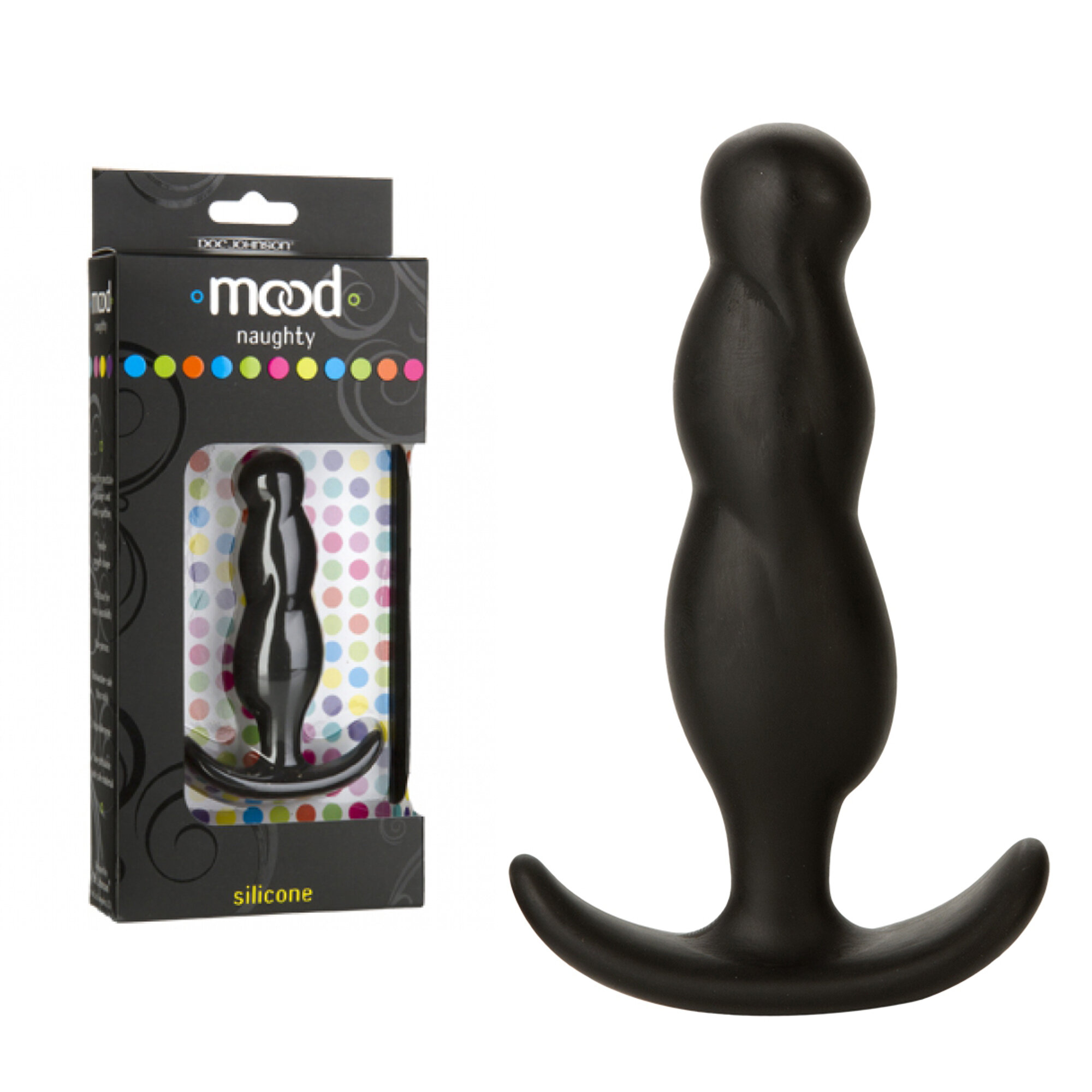 Анальная пробка MOOD NAUGHTY-3 MEDIUM (8.9, Ø 2.5 см), черная