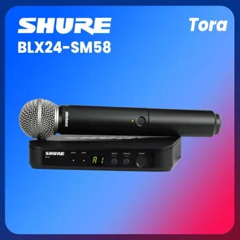 Shure Микрофон для живого вокала BLX24/SM58, черный матовый