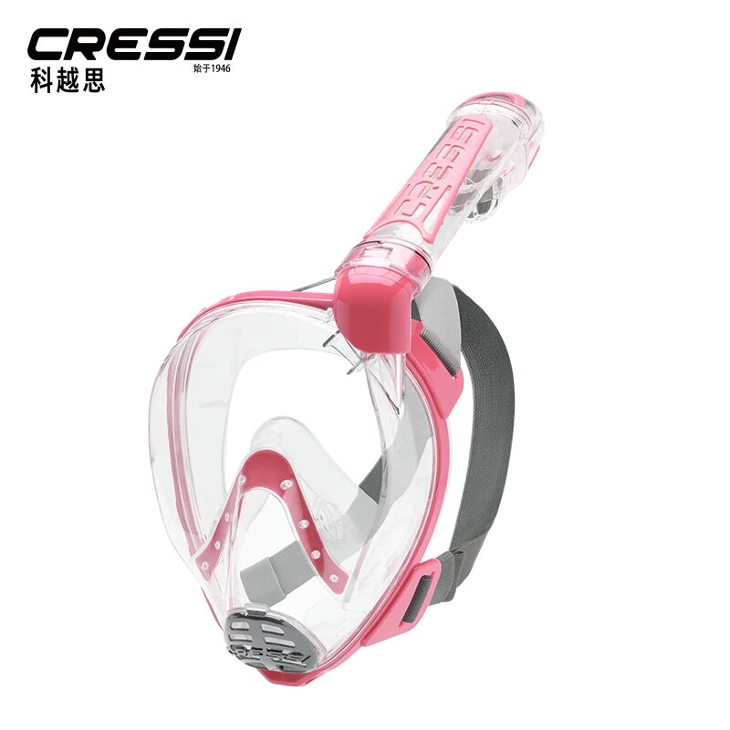 CRESSI DUKE полнолицевая маска для снорклинга Розовый, CLEAR PINK, М/Л