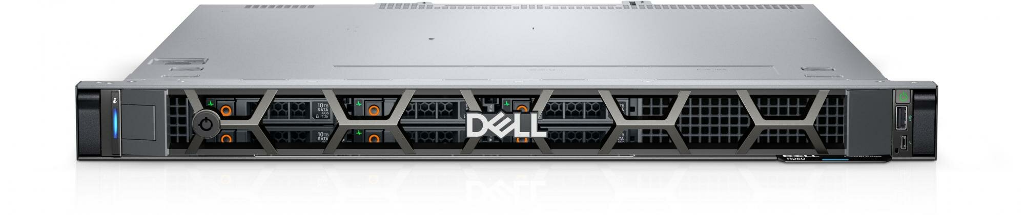 Dell PowerEdge R260 6B ST1 (6x2.5"SAS\SATA, RC 1, 1*PCIx16 HL LP Gen 4, 1*PCIx8 HL LP Gen 4) no ( CPU, MEM, HDDs, PSU, OCP, BOSS) H355 Low Profile, IDRAC9 Enterprise 16G, TPM 2.0 V6, Bezel, Static rails, Broadcom 5720 DP 1Gb LOM (id 38353)