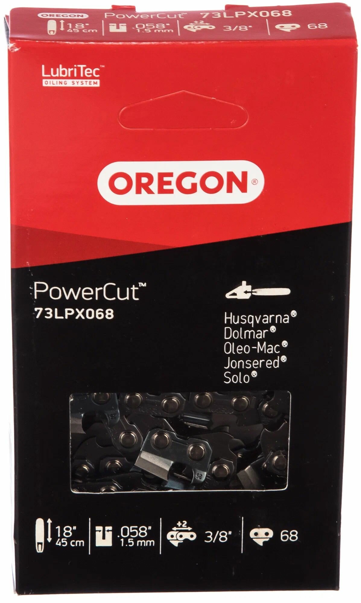 Цепь "OREGON" к " Husqvarna" 18"(3/8-1,5) 68 звеньев MS290,390, 341,361,360,440,660 ,73 LPX-68E