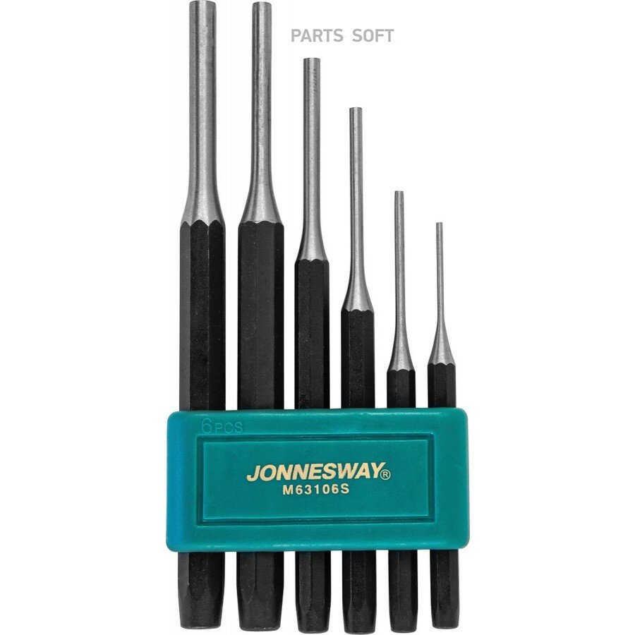 M63106S набор выколоток 2Х8Х115-8Х12,7Х180ММ, 6 ПР от официального дистрибьютора, JONNESWAY, артикул M63106S