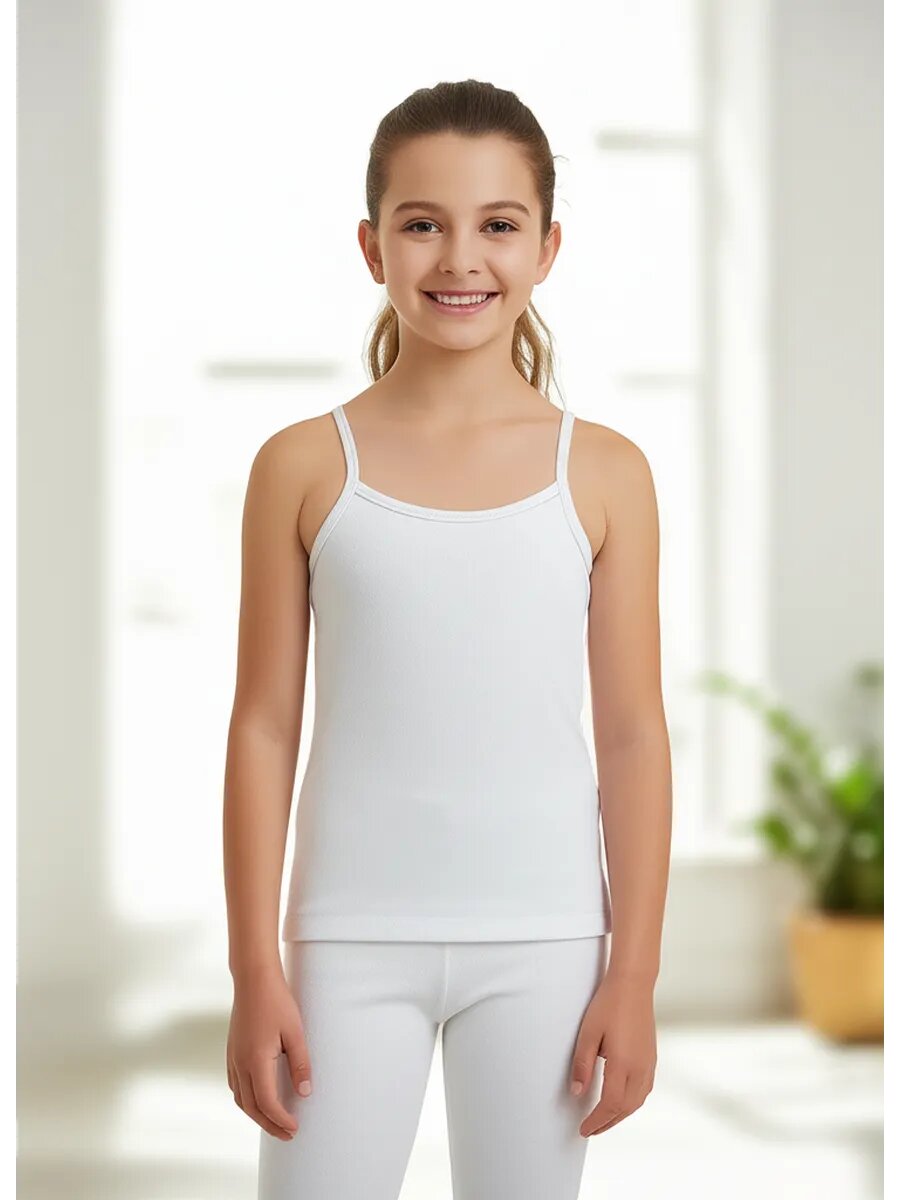 Майка Майка для девочек бельевые хлопковые в школу в сад