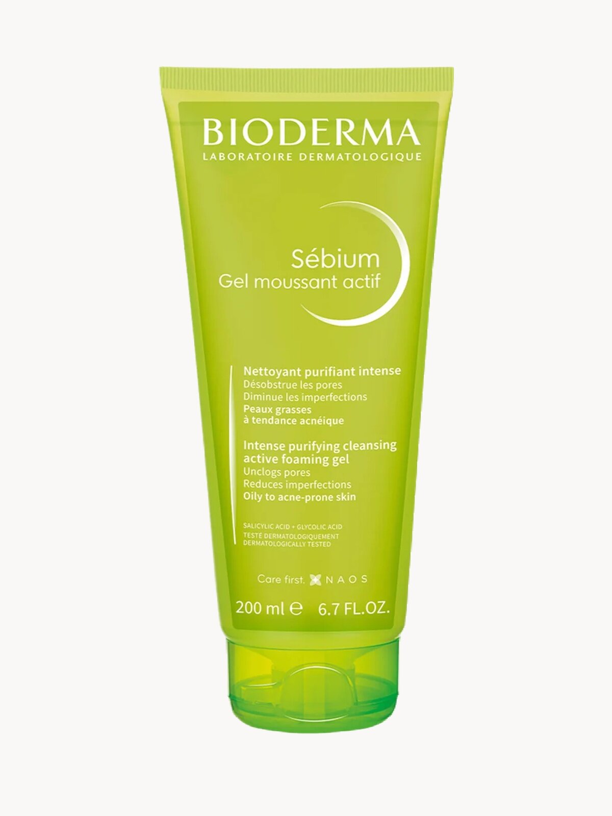 BIODERMA Sebium Active Гель для умывания интенсивного действия для жирной и проблемной кожи лица, 200 мл