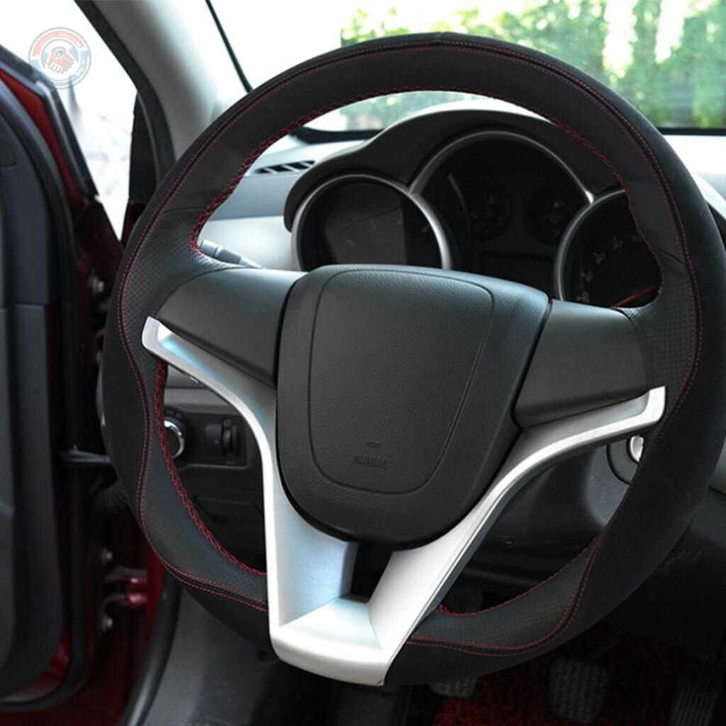 Хромированная накладка на руль для Chevrolet Cruze и Trax серебристая декоративная вставка из ABS пластика водонепроницаемая защита рулевого колеса