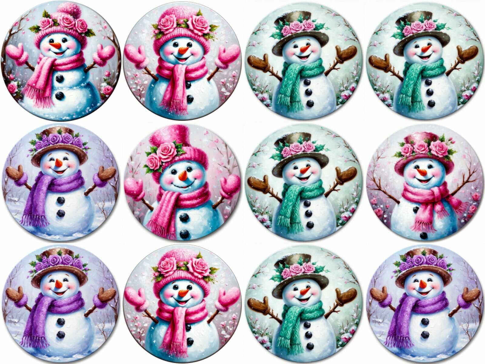 Водорастворимые картинки для мыла "Новый Год" А4